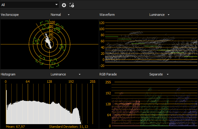 The Video Scopes Window