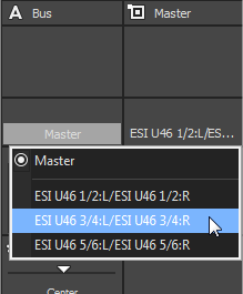 Using input busses with hardware-based effects