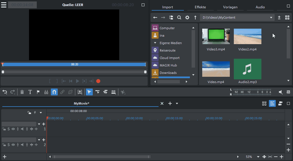 Añadir archivos multimedia